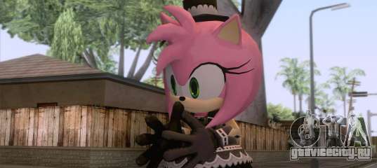 Sonic Runners - Amy Rose Gothic для GTA San Andreas