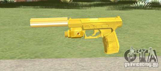 Wolfram P2K Gold Silenced (007 Nightfire) для GTA San Andreas
